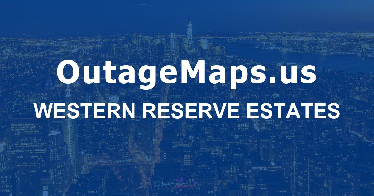 Western Reserve Estates Power Outages Map