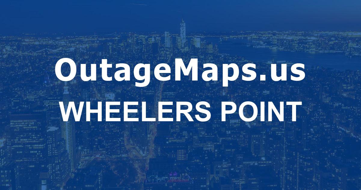 Wheelers Point Power Outages Map