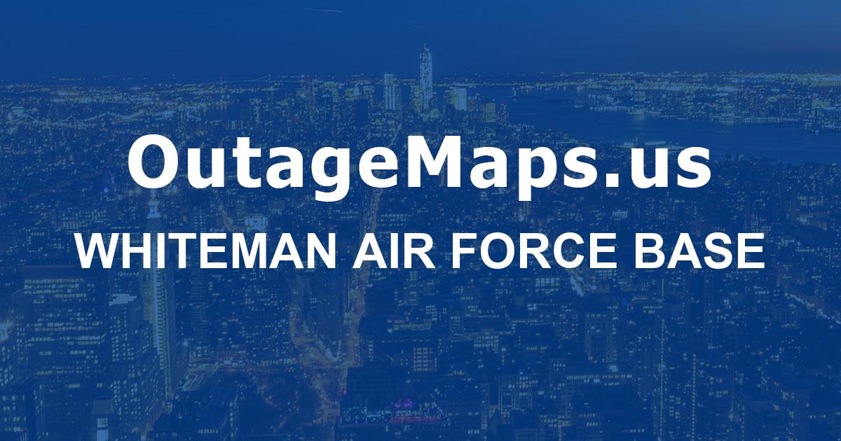 Whiteman Air Force Base Power Outages Map