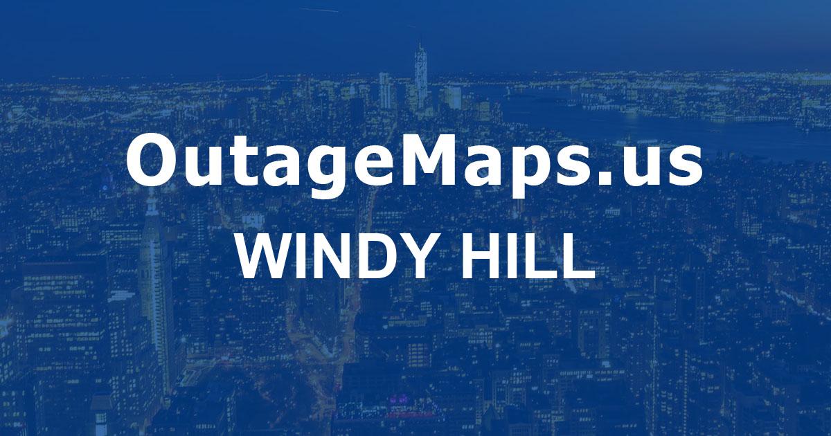 Windy Hill Power Outages Map