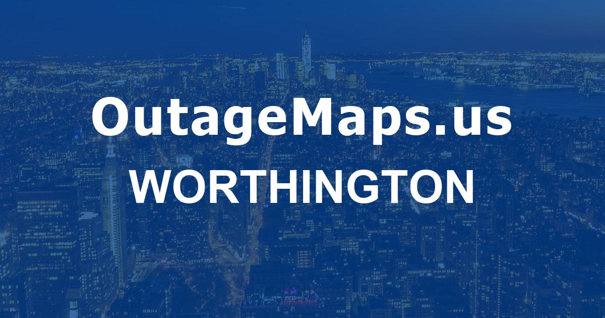 Worthington Power Outages Map